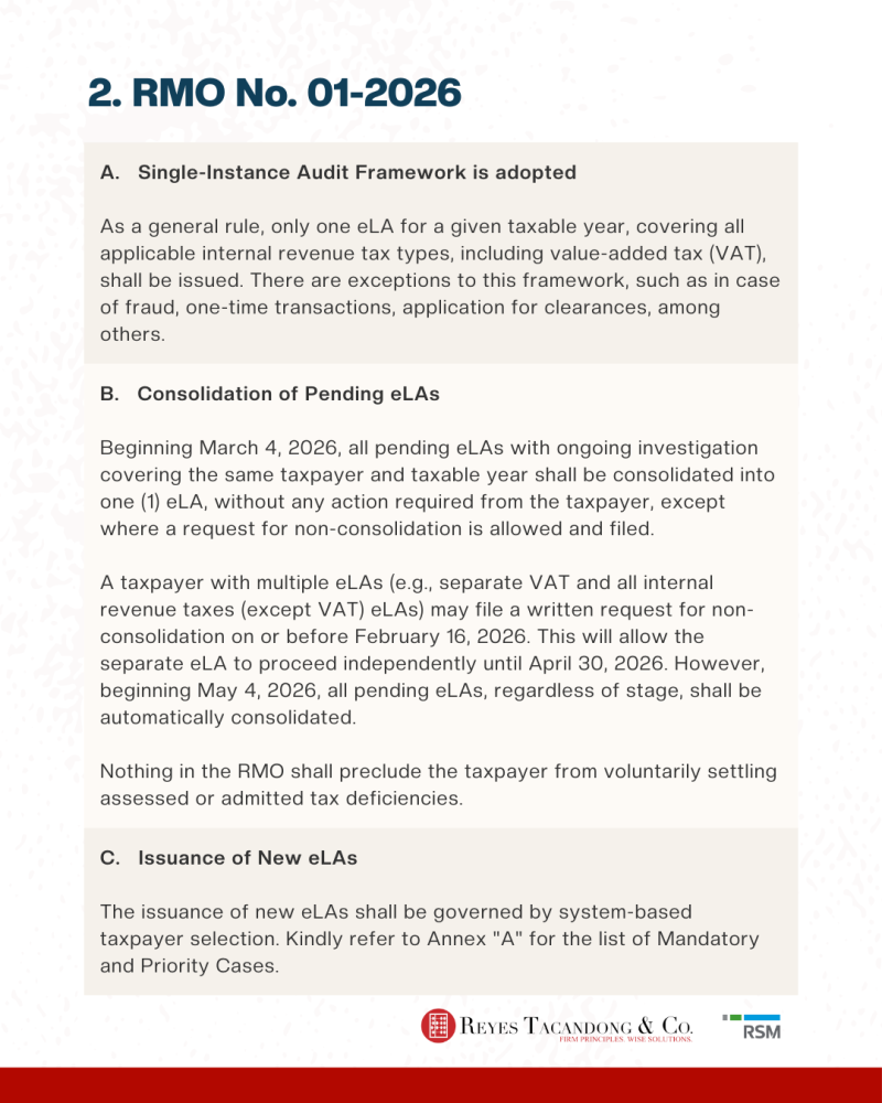 Tax Update: RMC No. 8-2026 and RMO No. 1-2026